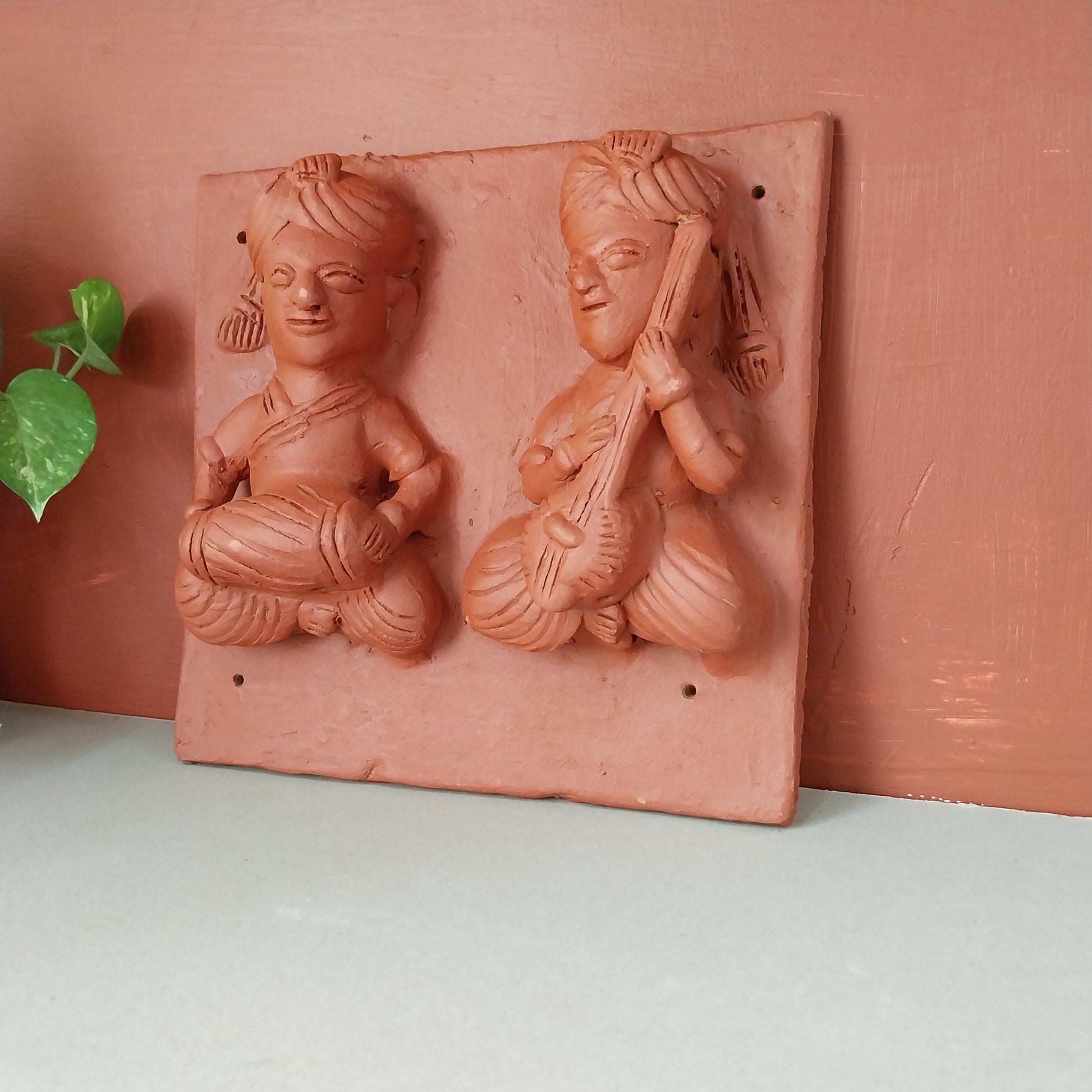 Folk Musicians - Terracotta Tile – Prosperitymirra